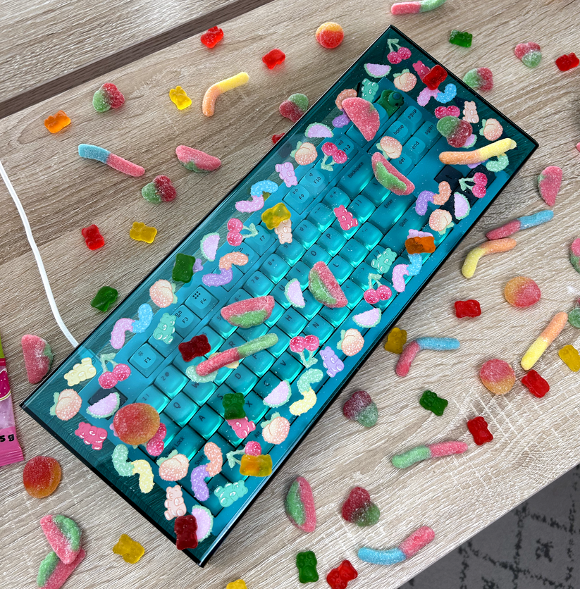 Sour Candy Acrylic Keyboard Cover – Chaotic Crafts Co.