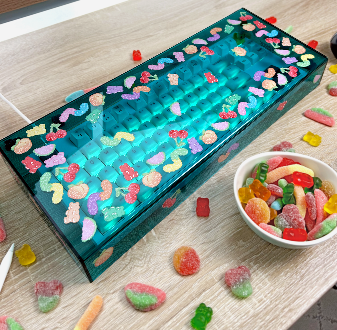 Sour Candy Acrylic Keyboard Cover – Chaotic Crafts Co.