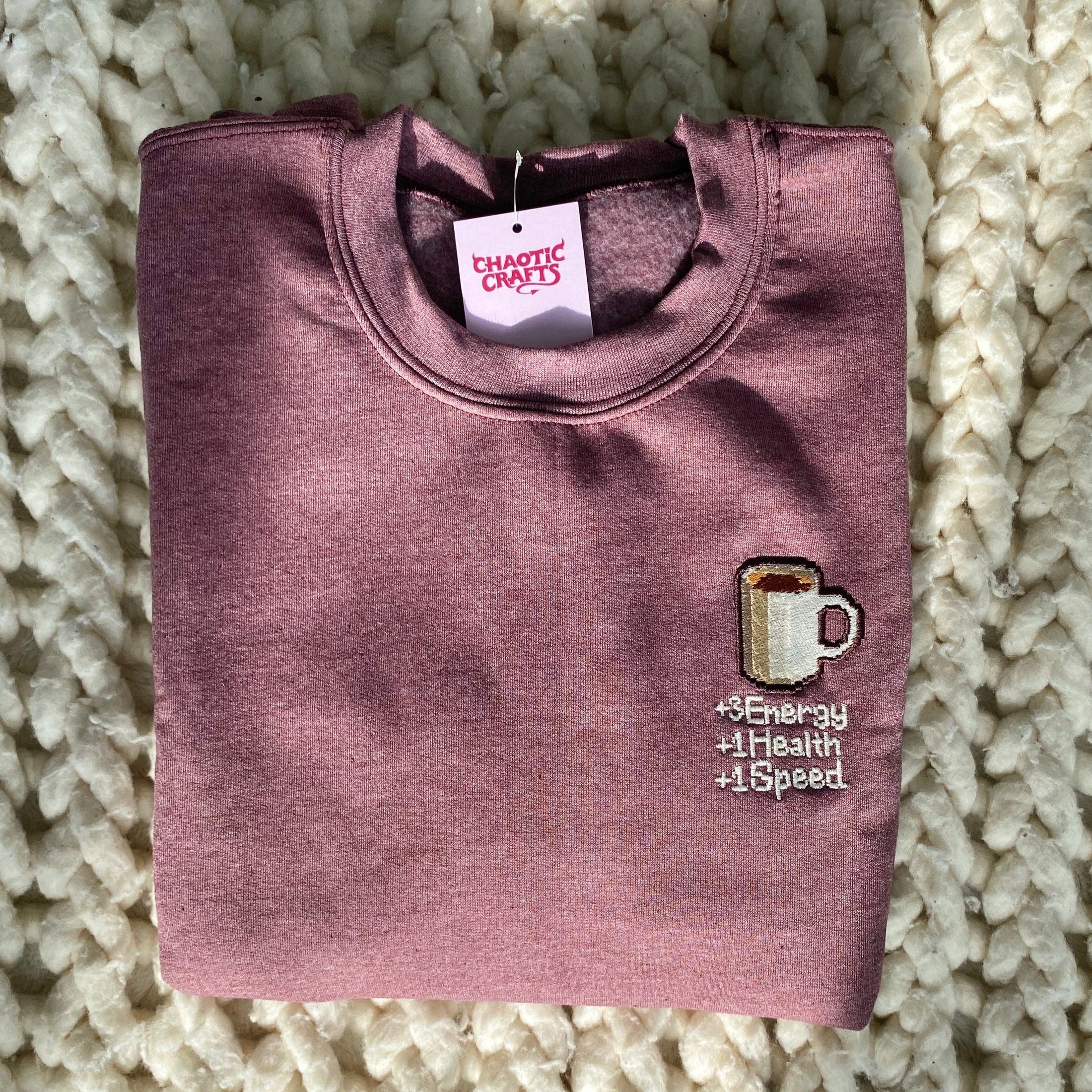 Coffee Stats Crewneck Sweaters – Chaotic Crafts Co.